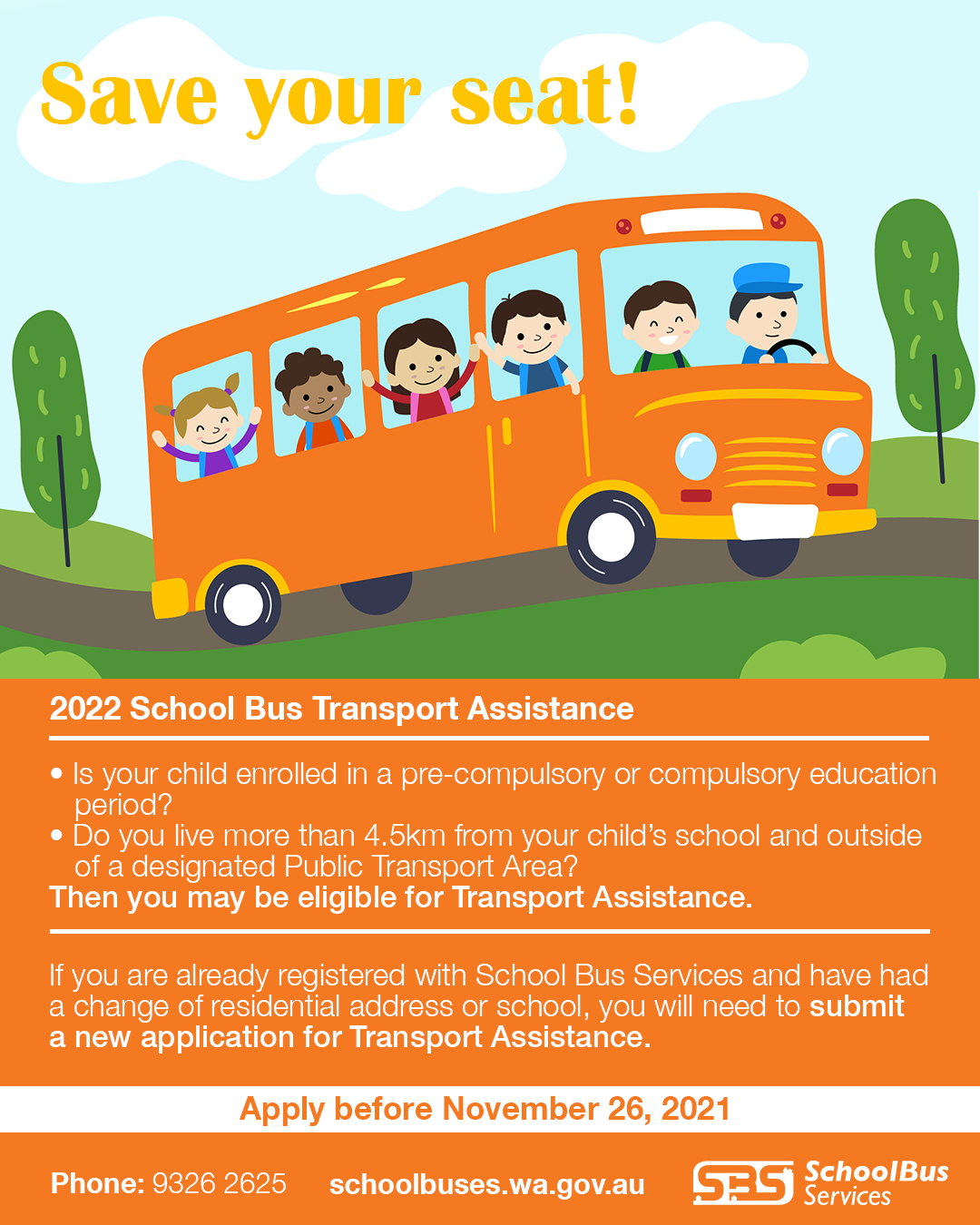 School Bus Applications for 2022 School Year - Busselton Senior High School